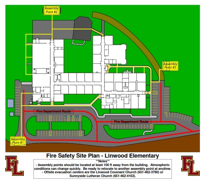 LINWOOD ELEMENTARY FIRE SAFETY SITE PLAN